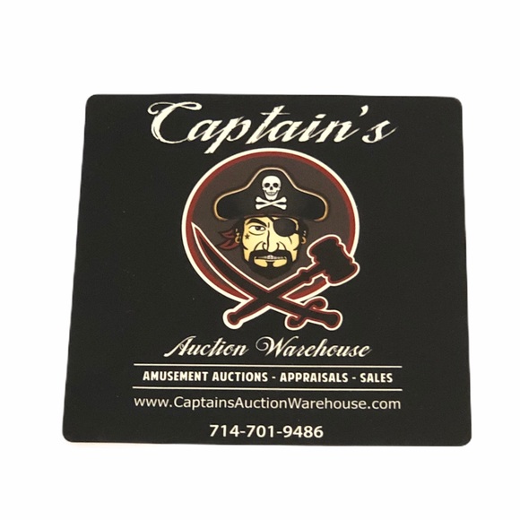 Office | Captains Auction Warehouse Pirate Sticker Brand New | Poshmark